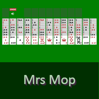 Play Mrs Mop Solitaire Card Game Online