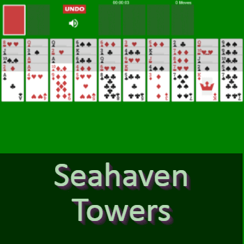 Play Seahaven Towers (or Sea Towers) Solitaire Card Game Online