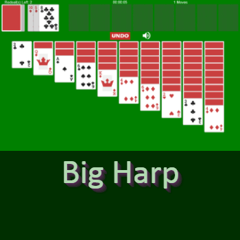 Play Big Harp Solitaire Card Game Online