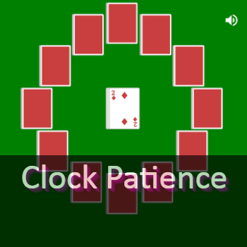 Play Clock Patience Solitaire Card Game Online