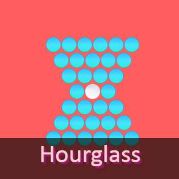Play Hourglass Peg Solitaire Puzzle Game Online